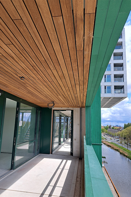 Fraké houten gevelbekleding | Thermisch gemodificeerd hout | Brandklasse B